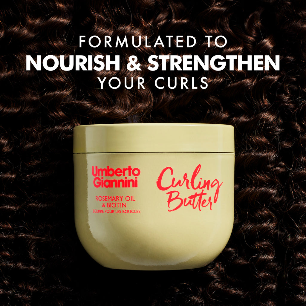 Strong Curls Rosemary Oil & Biotin Curling Butter | Nourish Curls ...