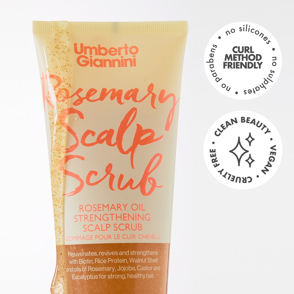 Strong Curls Rosemary Scalp Scrub 200ml – Umberto Giannini