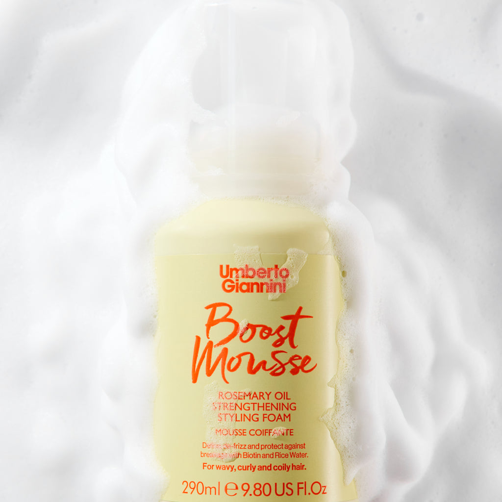 Strong Curls Boost Mousse Rosemary Oil Strengthening Styling Foam 290m ...