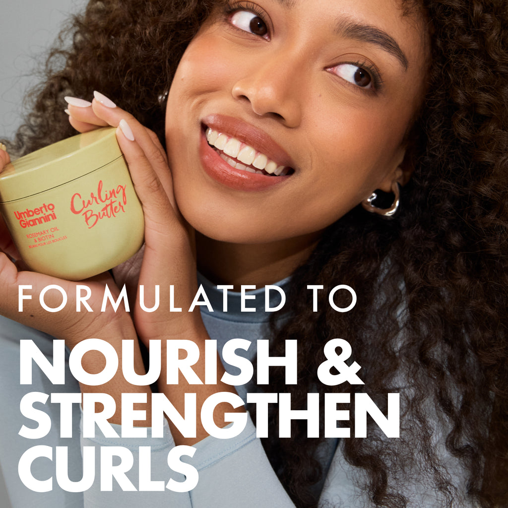 Strong Curls Rosemary Oil & Biotin Curling Butter | Nourish Curls ...