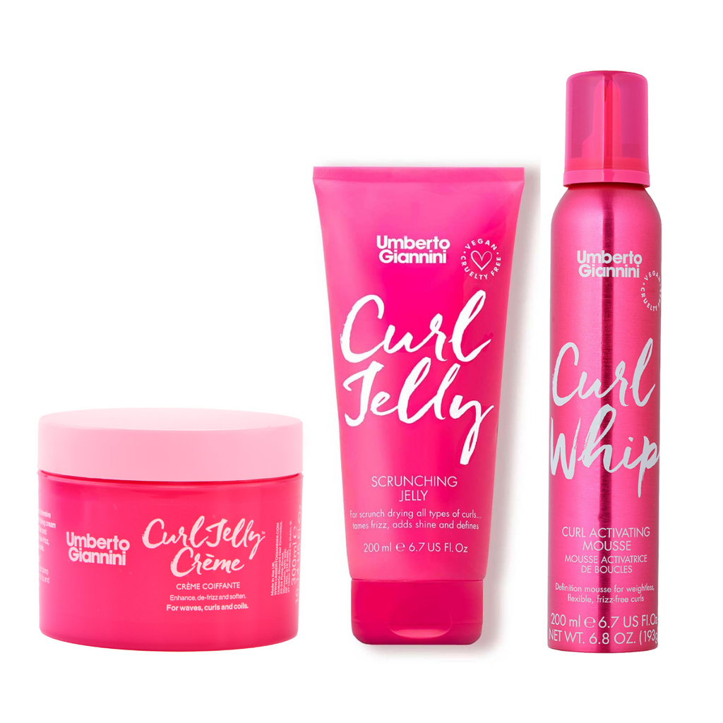Curl Jelly, Curl Jelly Crème & Curl Whip Trio – Umberto Giannini
